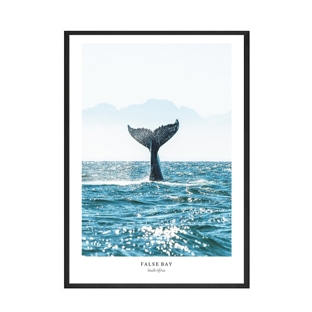 Whale Tail Wall Art Print – HAREWOOD INTERIORS
